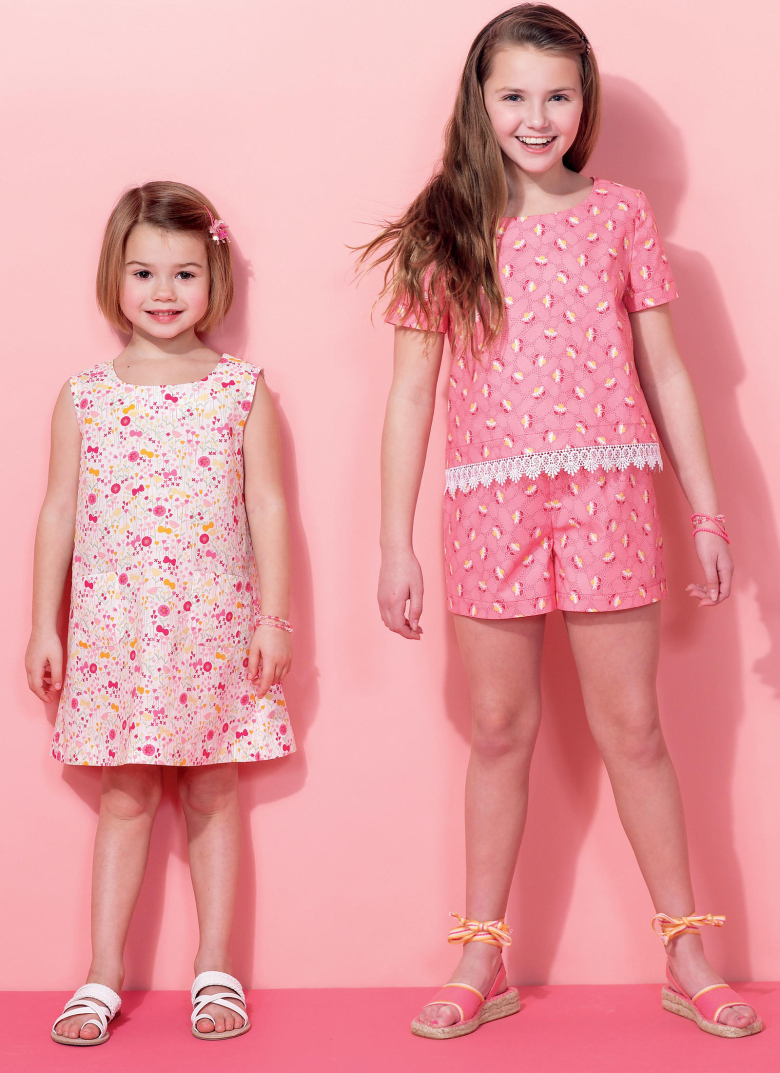 M7377 | Children's/Girls' Tops, Tent Dresses, Blouson Romper and Shorts ... M7377 | Children's/Girls' Tops, Tent Dresses, Blouson Romper and Shorts ...